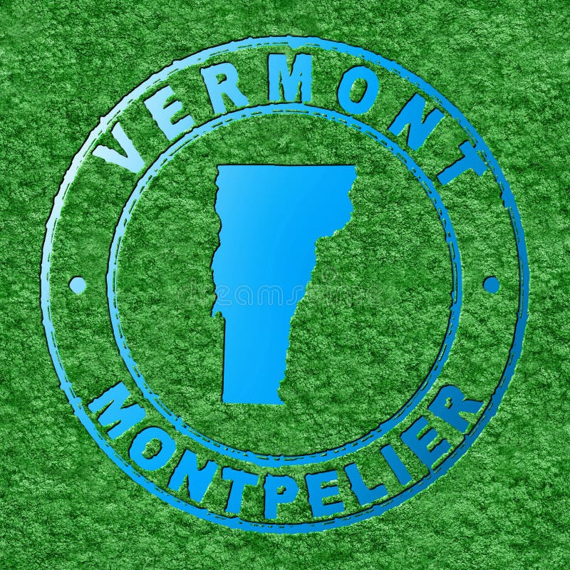 Map of Vermont, Forest with Water Map Stock Photo - Image of energy ...