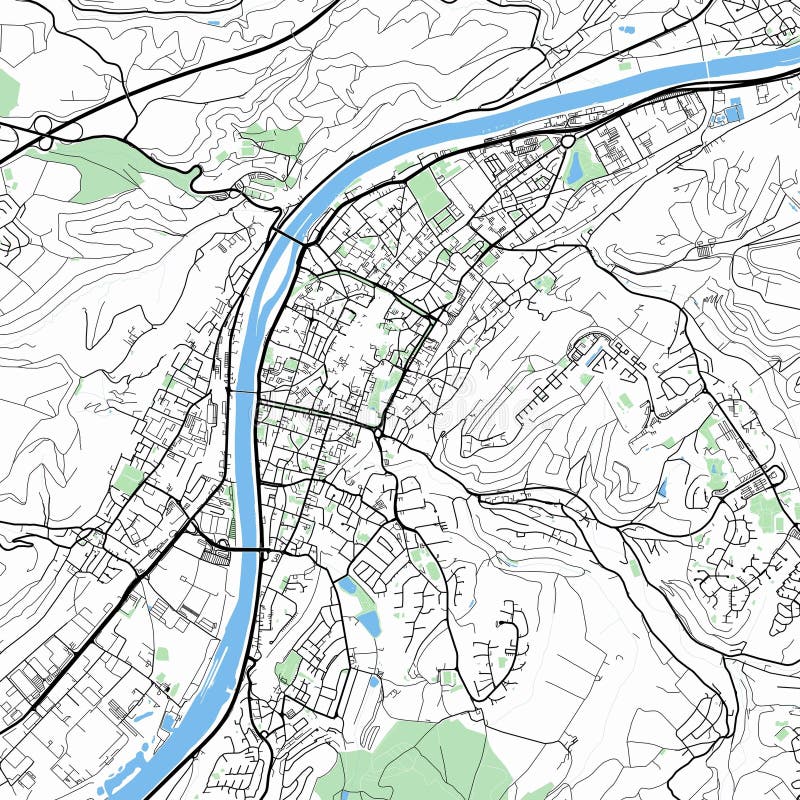 The Trier map. stock illustration. Illustration of diagram - 306049792