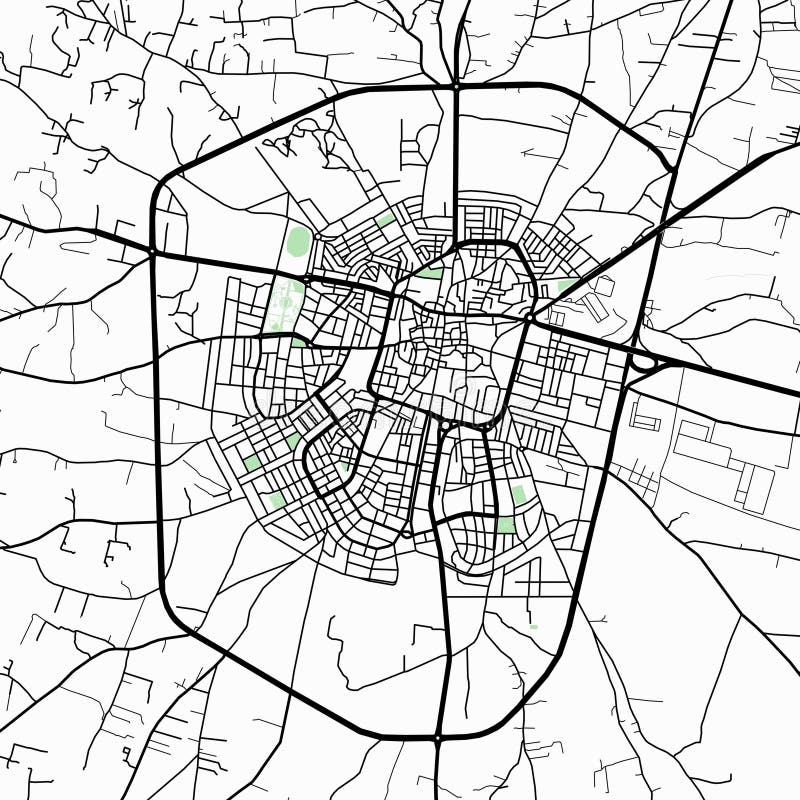Map of Idlib city. stock illustration. Illustration of artwork - 307002422