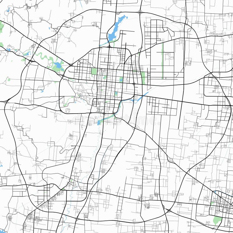 Map of Handan city. stock illustration. Illustration of line - 308919542