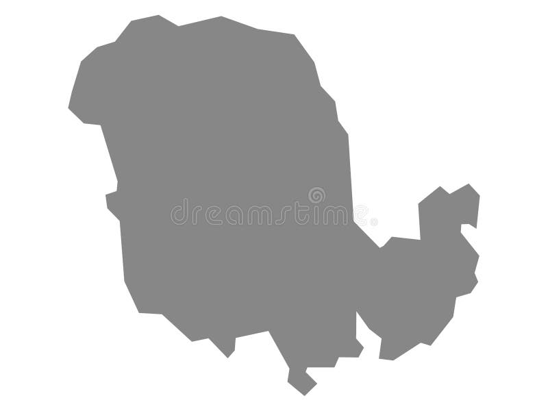 Map of Vestfold Og Telemark Stock Vector - Illustration of symbol, gray ...