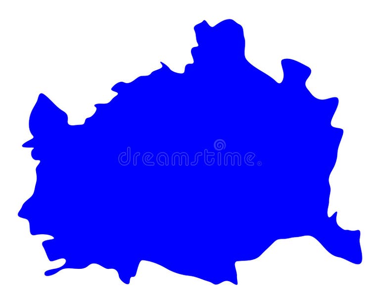 Map of Vienna stock vector. Illustration of contour - 100118725