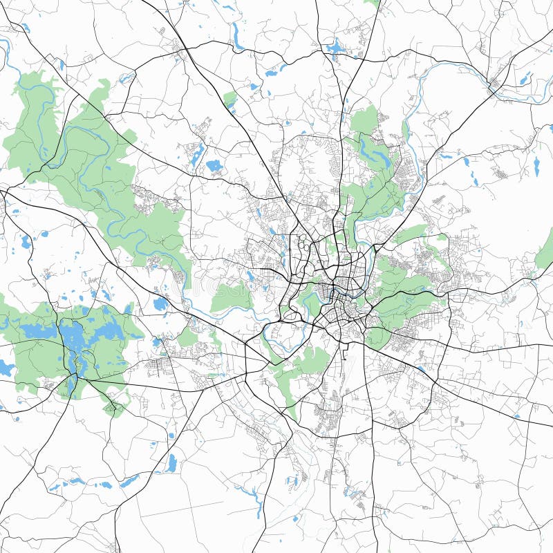 Map of Vilnius. stock illustration. Illustration of line - 305058466
