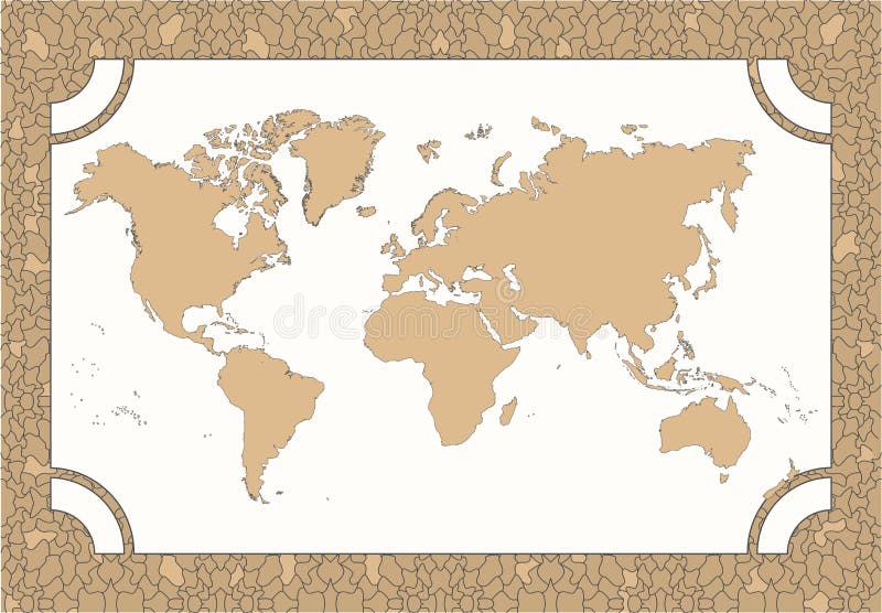 The map vintage stock vector. Illustration of geographic - 91260066