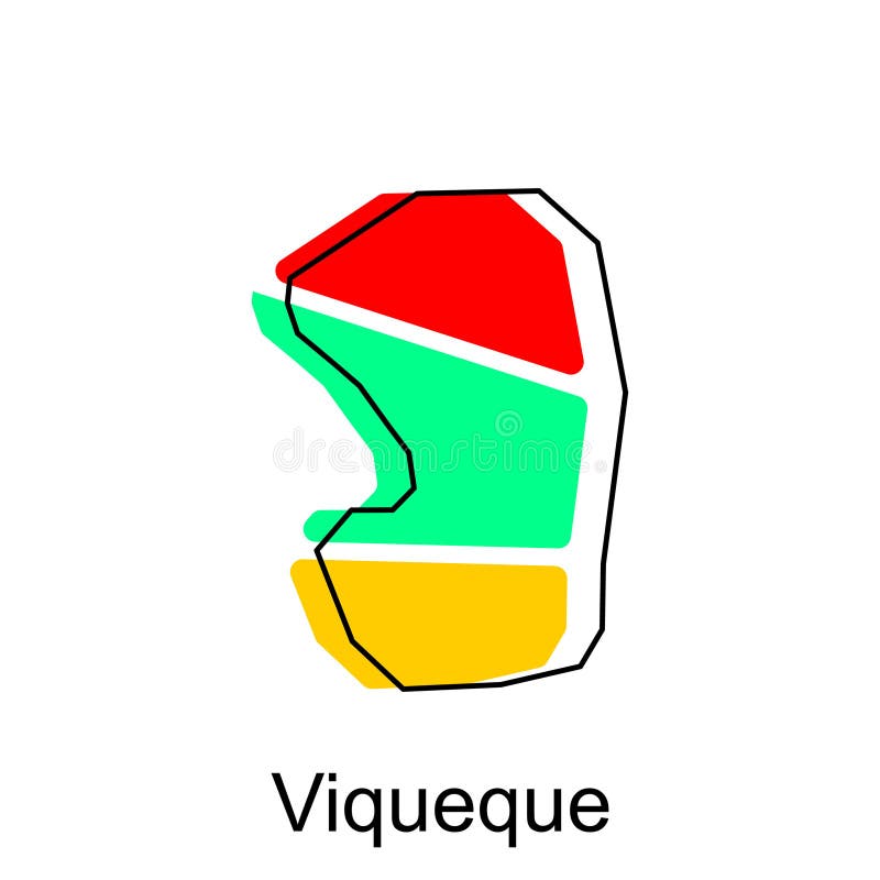 Map of Viqueque Vector Design Template, National Borders and Important ...