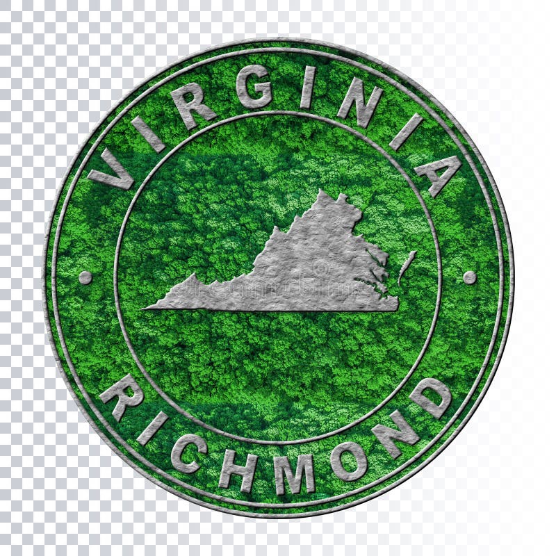 Map of Virginia, Environment Concept, Co2 Emission Concept Stock ...
