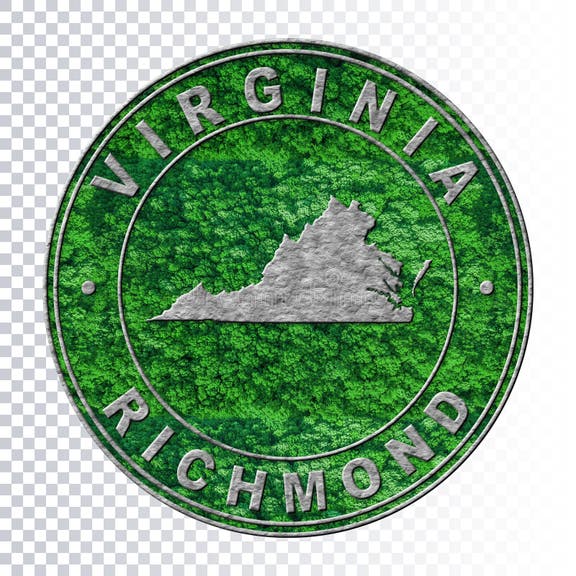 Map of Virginia, Environment Concept, Co2 Emission Concept Stock ...