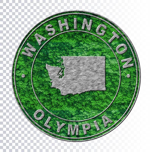 Map of Washington, Environment Concept, Co2 Emission Concept Stock ...