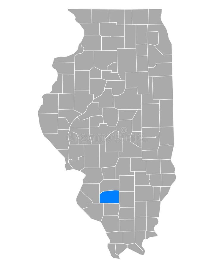 Map of Washington in Illinois Stock Vector - Illustration of green ...
