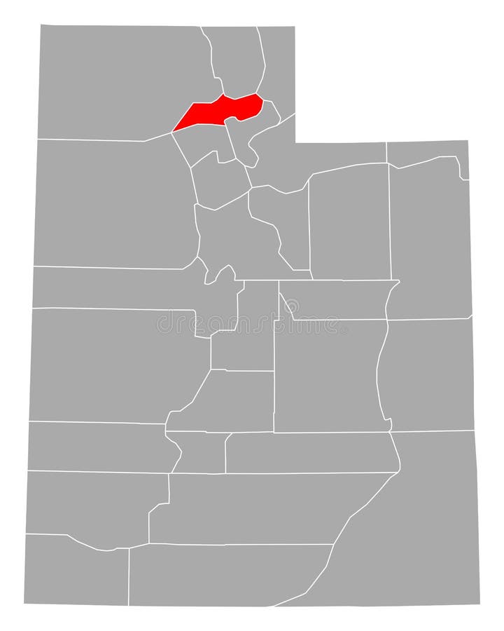 Map of Weber in Utah stock vector. Illustration of vector - 184851942