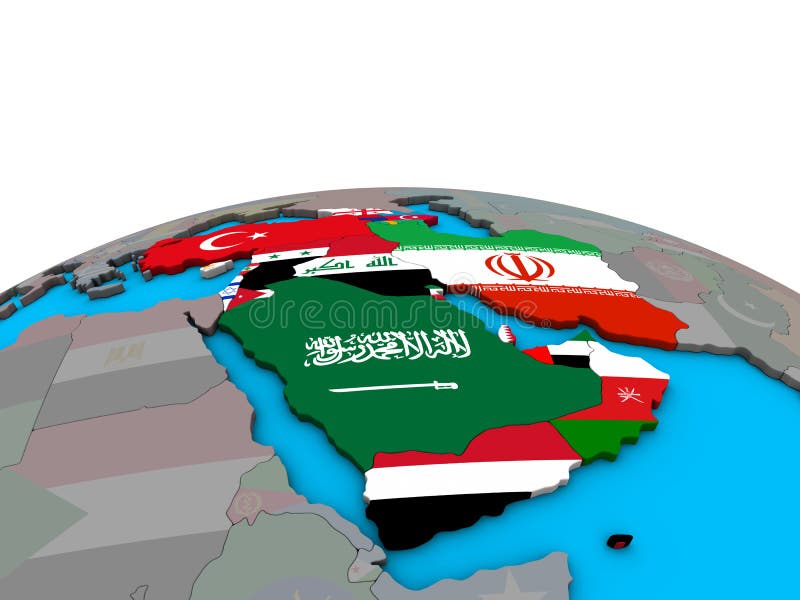 Flags of Western Asia stock vector. Illustration of correctly - 86096831