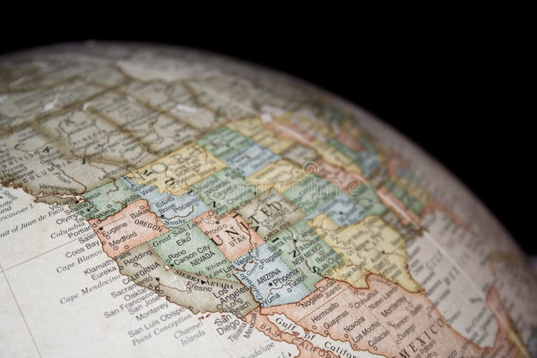 Map of Western United States Stock Image - Image of america, city: 5421865