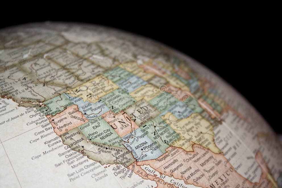 Map of Western United States Stock Image - Image of america, city: 5421865