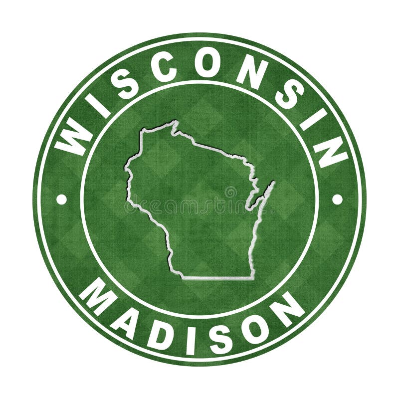 Map of Wisconsin Football Field Stock Illustration - Illustration of ...