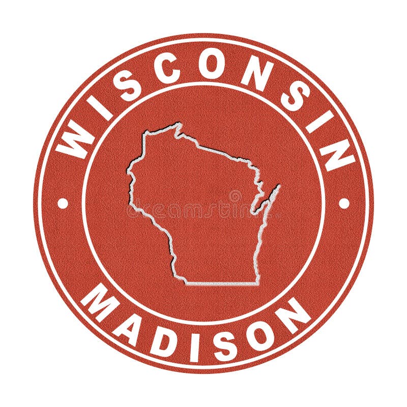 Map of Wisconsin Tennis Court Stock Illustration - Illustration of ...