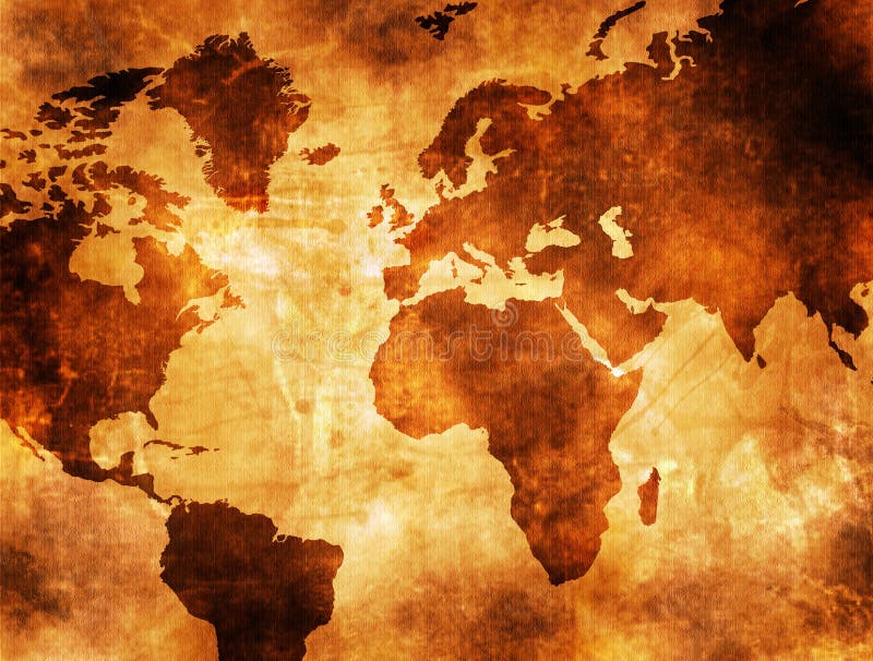 Map of the world stock image. Image of paper, link, grunge - 1382689