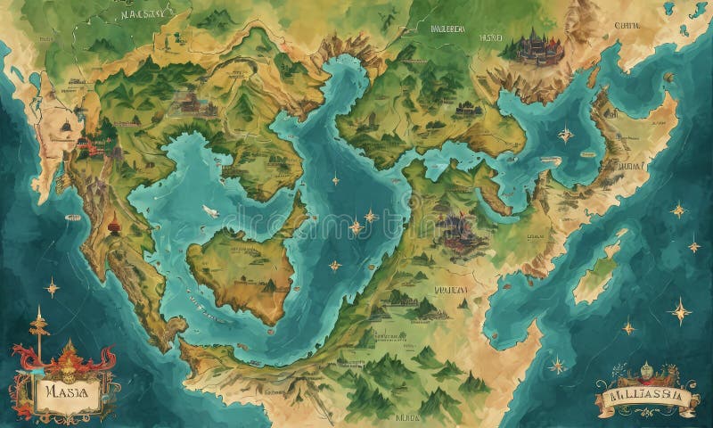 Map the world stock illustration. Illustration of paint - 330493027