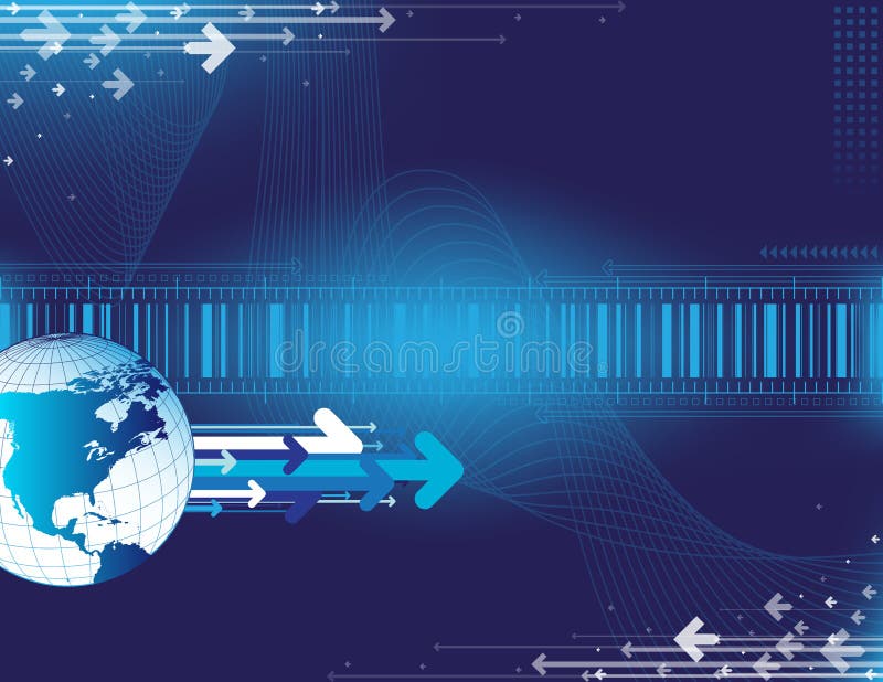 Map Of The World And Arrows Stock Vector - Illustration of design ...