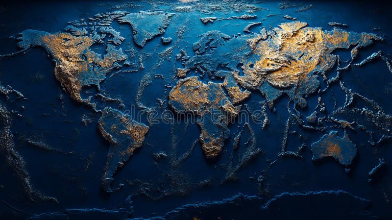 Blue World Map Countries Outlined Stock Photos - Free & Royalty-Free ...