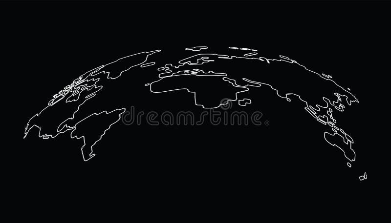 World Map Curved Stock Illustrations – 1,287 World Map Curved Stock ...