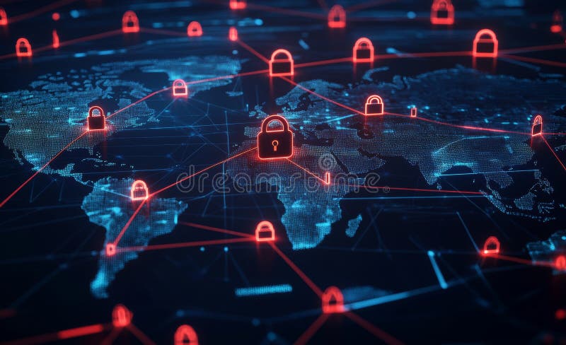 Map of the World and Cybersecurity Holograms, Lock Circuits, and ...