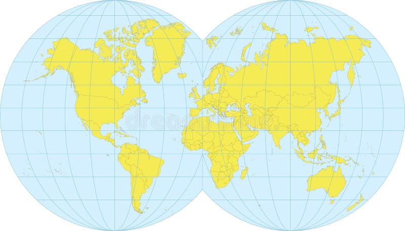 World map stock vector. Illustration of global, continent - 48903371