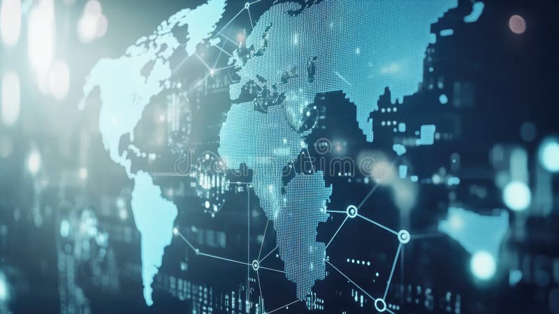 A Map of the World Displayed on a Computer Screen, Often Used for ...