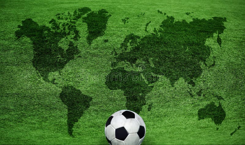 Map of the World Football stock photo. Image of education - 22526452