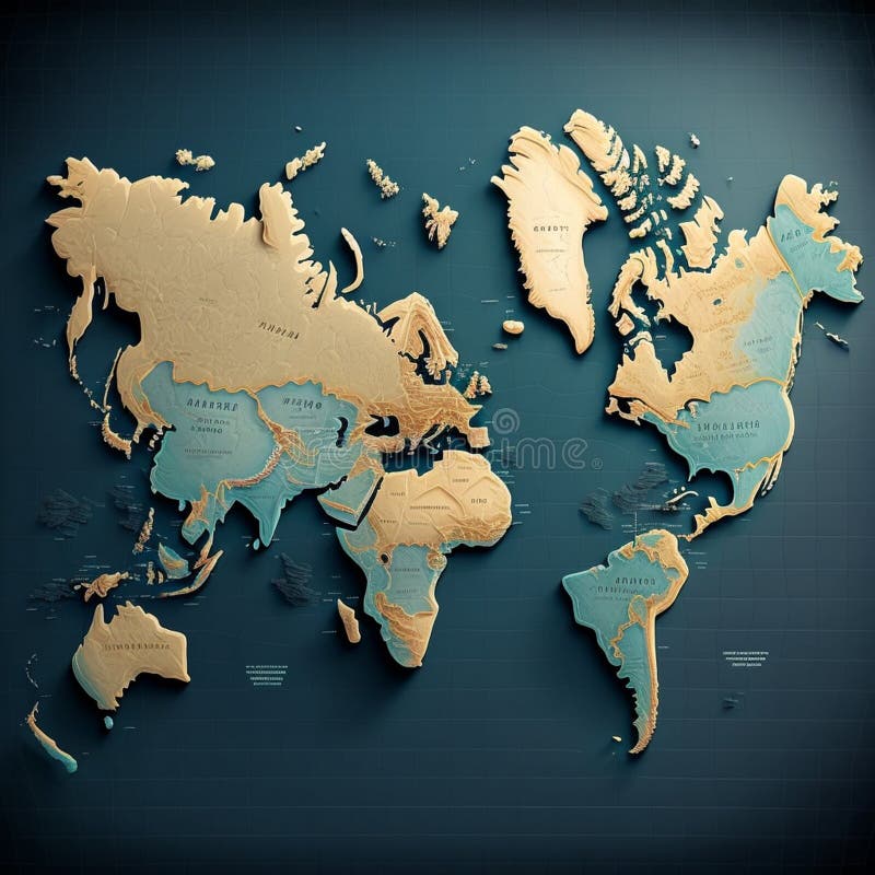 Map of the World in the Form of the World Map of the World in the ...