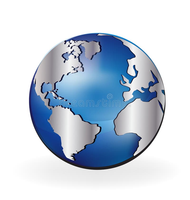Map world globe stock vector. Illustration of card, boundary - 76477580