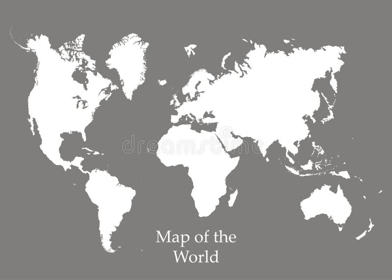 Blank World Map Grey Stock Illustrations – 3,592 Blank World Map Grey ...
