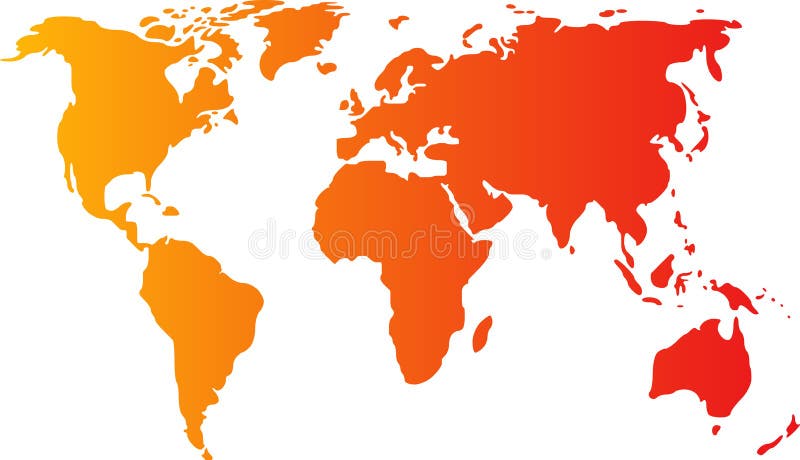 World Map Abstract Full Color Stock Vector - Illustration of borders ...