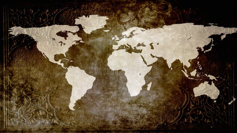 Mapping the World. a Map of the World. Stock Image - Image of world ...