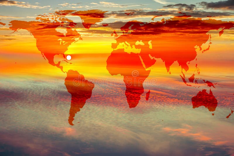 Global Weather Map Background