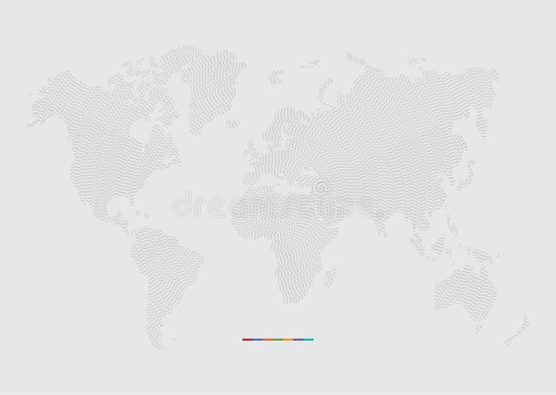 Map of the World of Stripes Info Graphic Stock Illustration ...