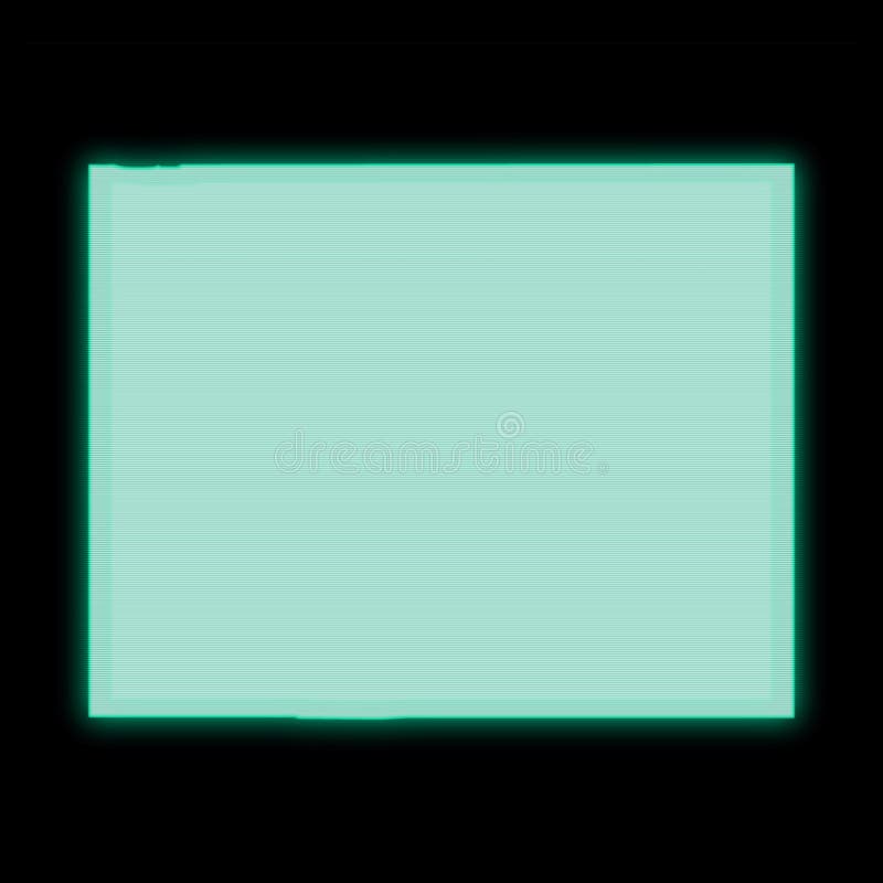Map of Wyoming, Old Green Computer Terminal Screen Stock Photo - Image ...