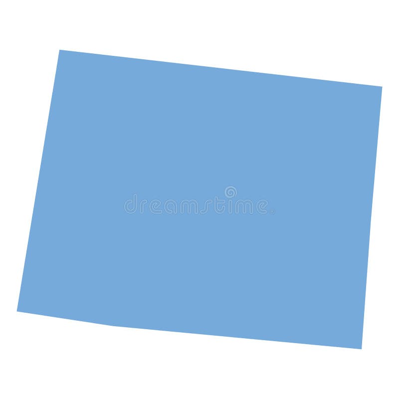 Wyoming State map stock vector. Illustration of detail - 107619518