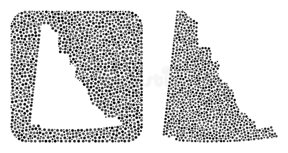 Map of Yukon Province - Dot Mosaic with Stencil Stock Vector ...