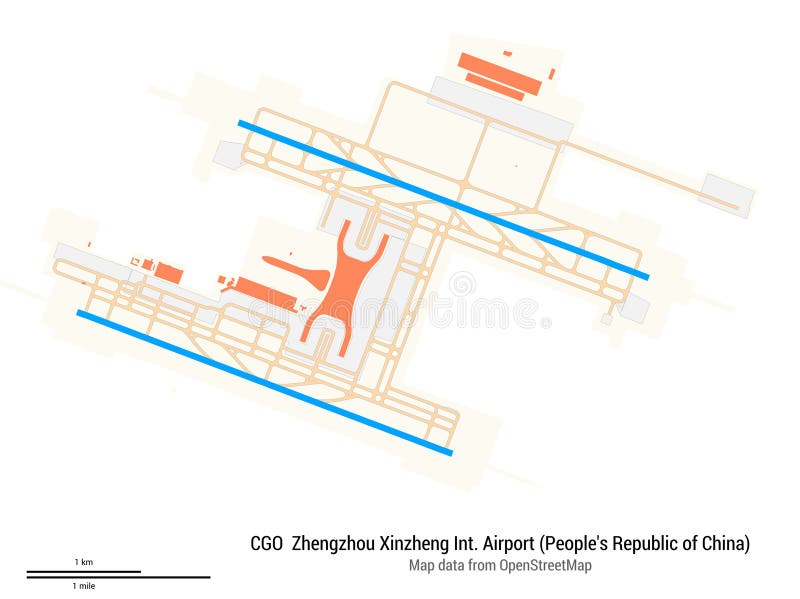 Map of Zhengzhou Xinzheng International Airport. IATA-code CGO Stock ... Map of Zhengzhou Xinzheng International Airport. IATA-code CGO Stock ...