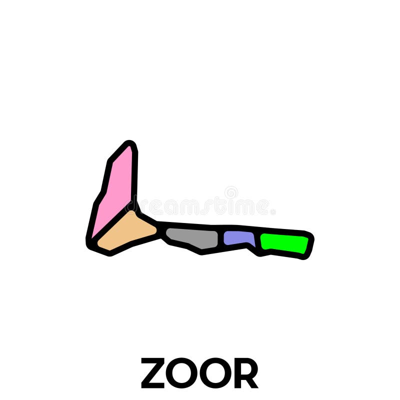 Map of the Zoor Design Template Colorful. Isolated on White Background ...