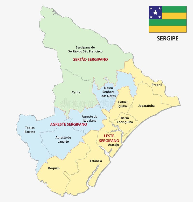 Mapa Político Do Estado De Sergipe - EDUCA