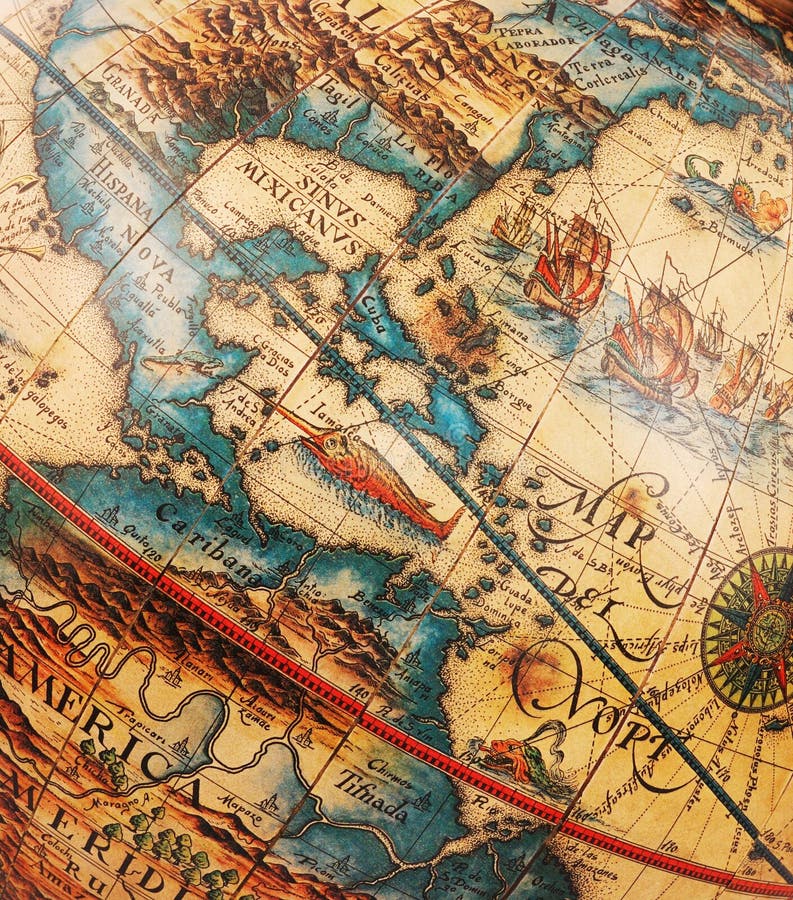 Mapa antigo imagem de stock. Imagem de antiguidade, geografia - 7109833