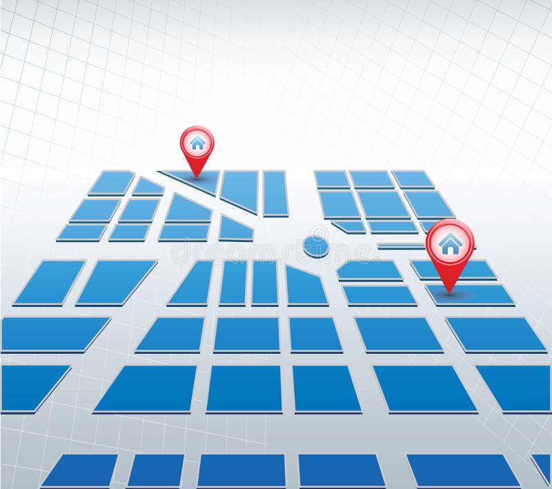 Mapa azul ilustración del vector. Ilustración de fondo - 29072011