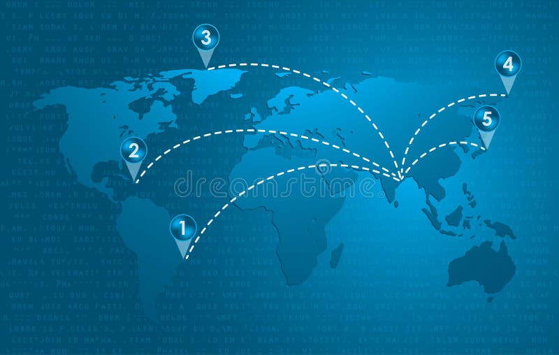 Mapa azul especial ilustración del vector. Ilustración de transferencia ...