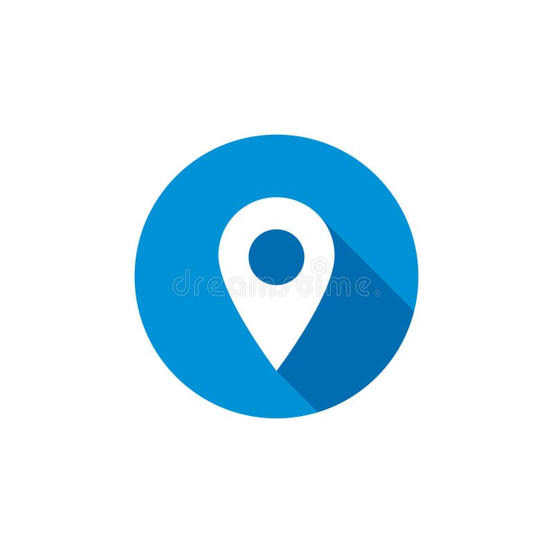 Ubicación En El Vector Del Icono Del Mapa, Muestra Plana Llenada ... Ubicación En El Vector Del Icono Del Mapa, Muestra Plana Llenada ...