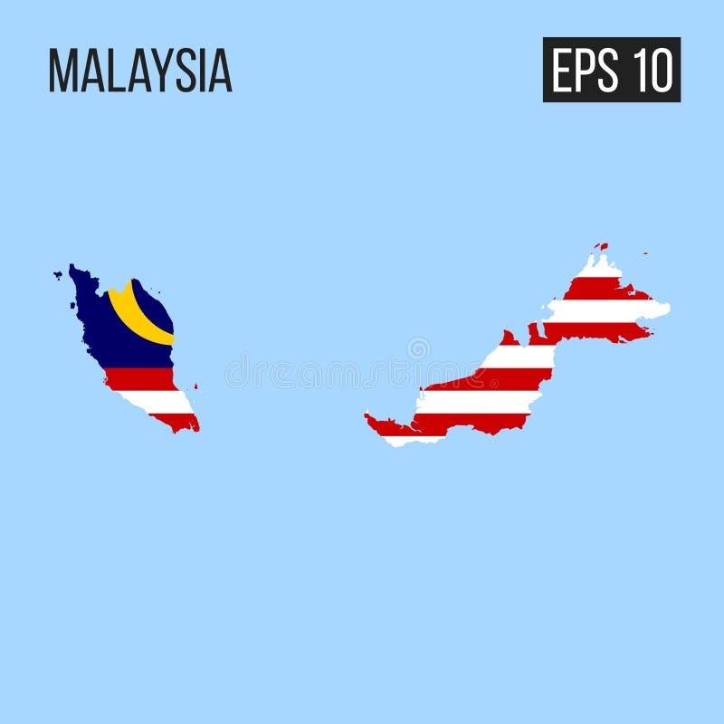 Mapa con la bandera ilustración del vector. Ilustración de estados ...