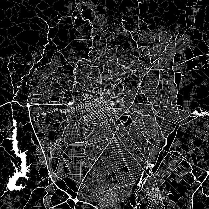 Mapa Curitiba. Mapa Detalhado Do Cartaz Da Cidade De Curitiba Com As ...