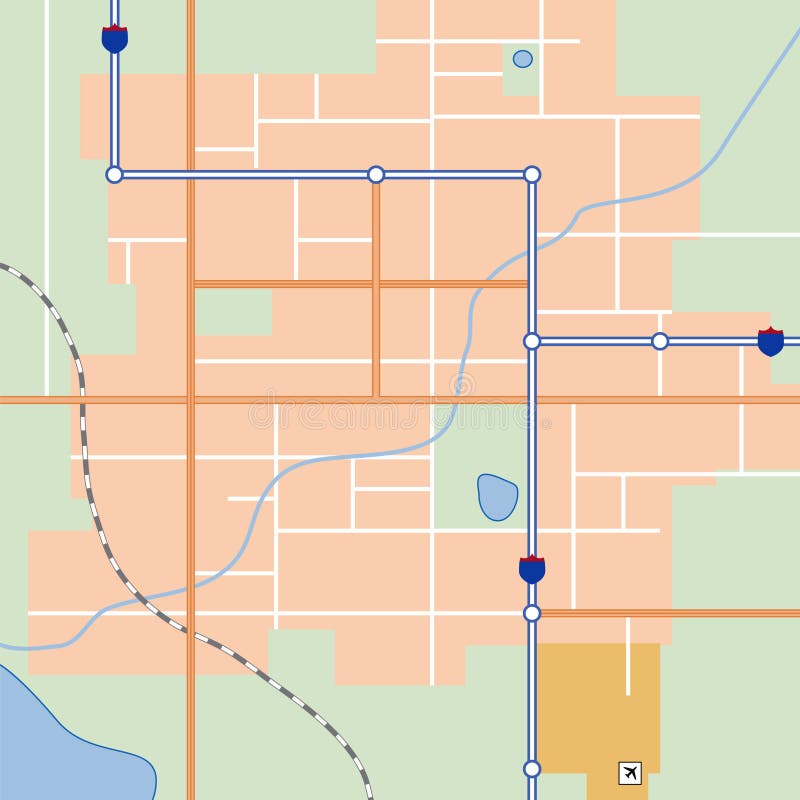 Mapa da cidade ilustração do vetor. Ilustração de lugar - 12126808