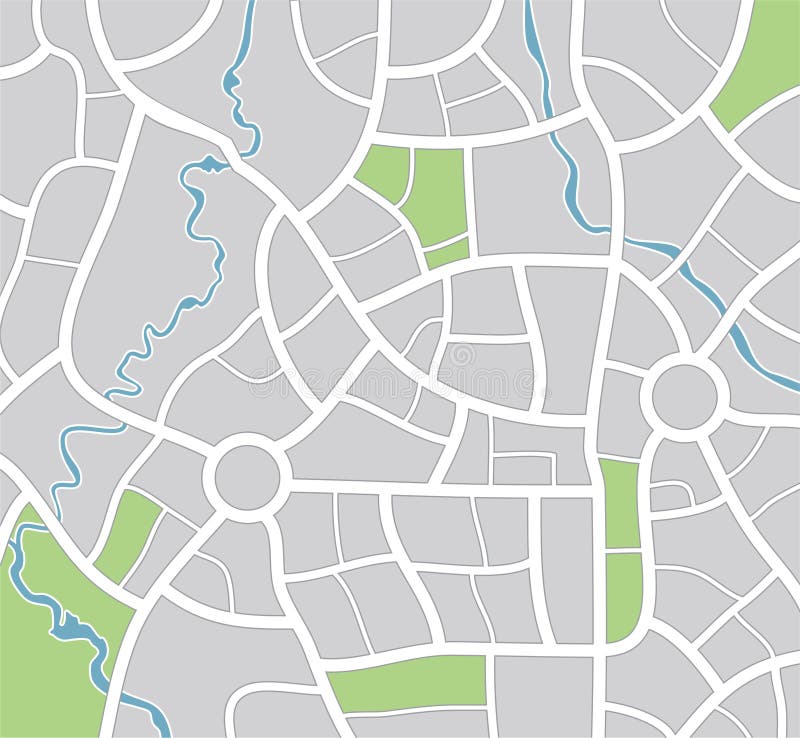 Mapa da cidade ilustração do vetor. Ilustração de cidade - 18390230