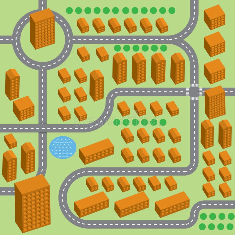 Mapa da cidade ilustração do vetor. Ilustração de rede - 30936433